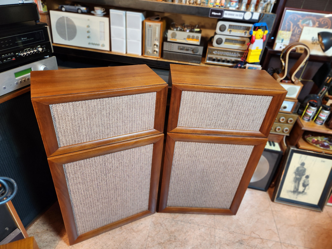 귀한모델 Heathkit Jensen히스킷 젠센 Ss1 과 Ss1 B 분리형 스피커 입니다 A급 Rp302 P15ll 젠센