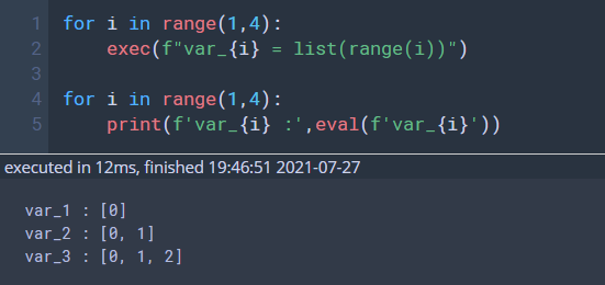 [Python] 문자열을 코드로 (eval, exec 사용법)