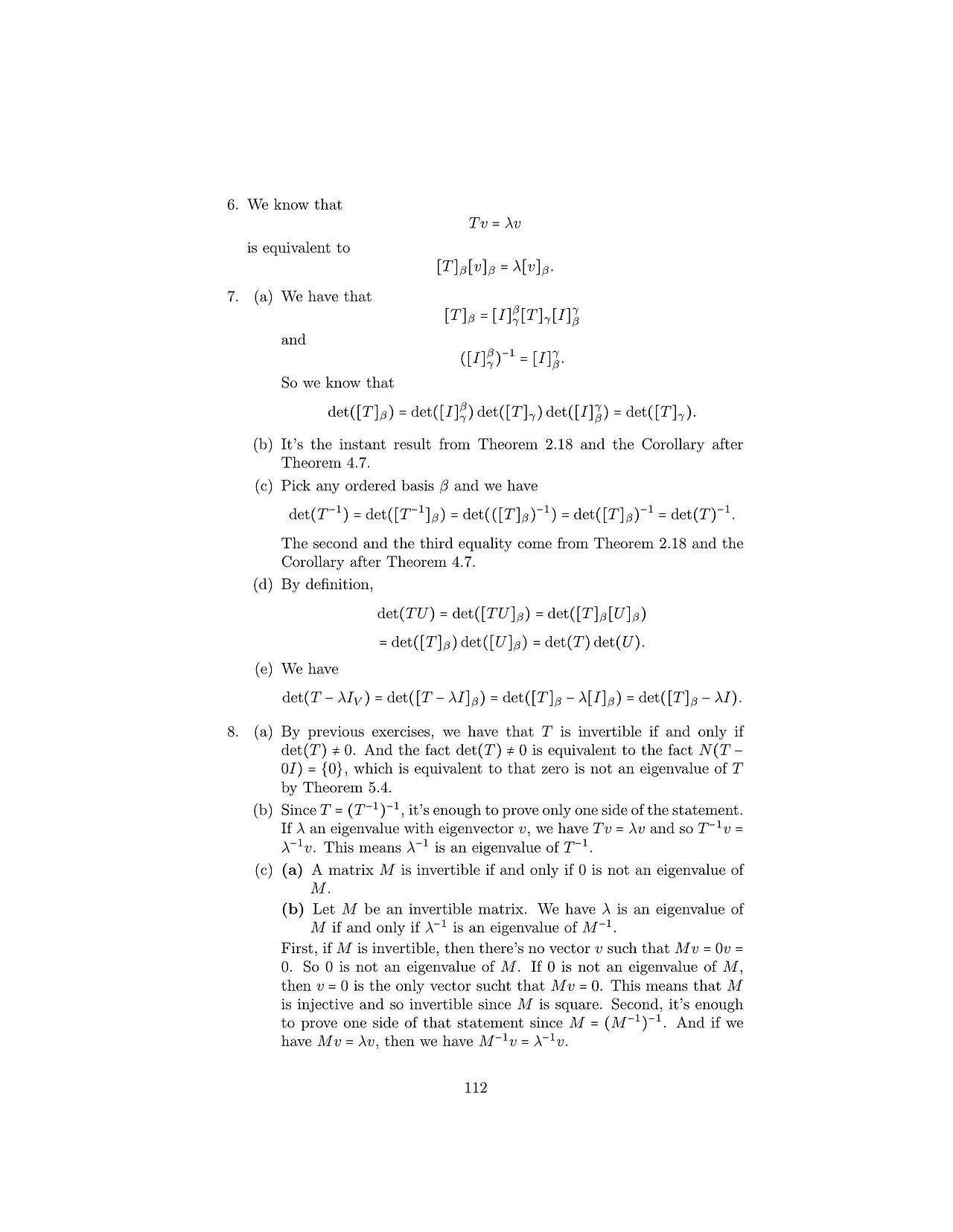 Solutions to Linear Algebra, Stephen H. Friedberg, Fourth Edition ...