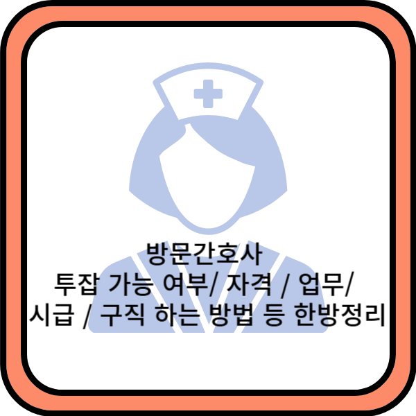 방문간호사 투잡 가능 여부/ 자격 / 업무/ 시급 / 구직 하는 방법 등 한방정리