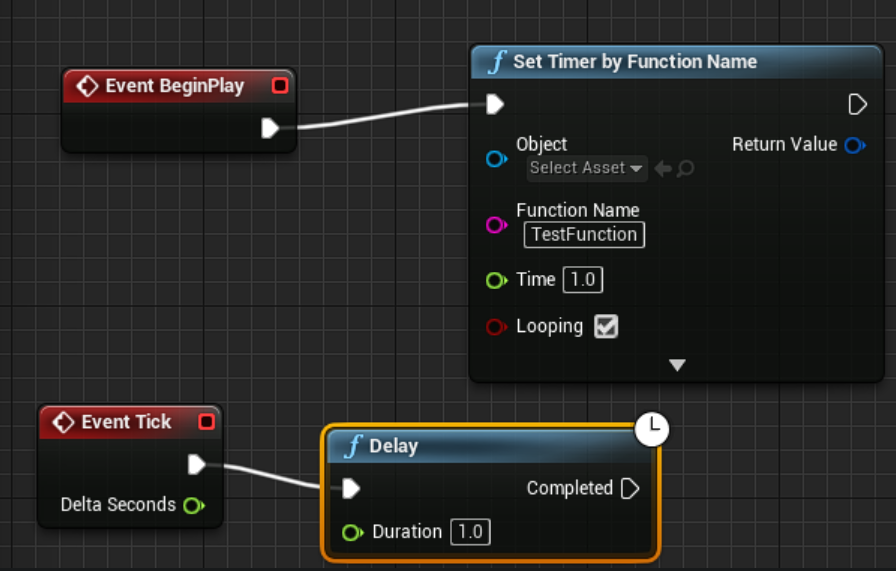 언리얼에서 Delay/Timer 기능 구현 (일정 시간이 지난 후 함수 실행)