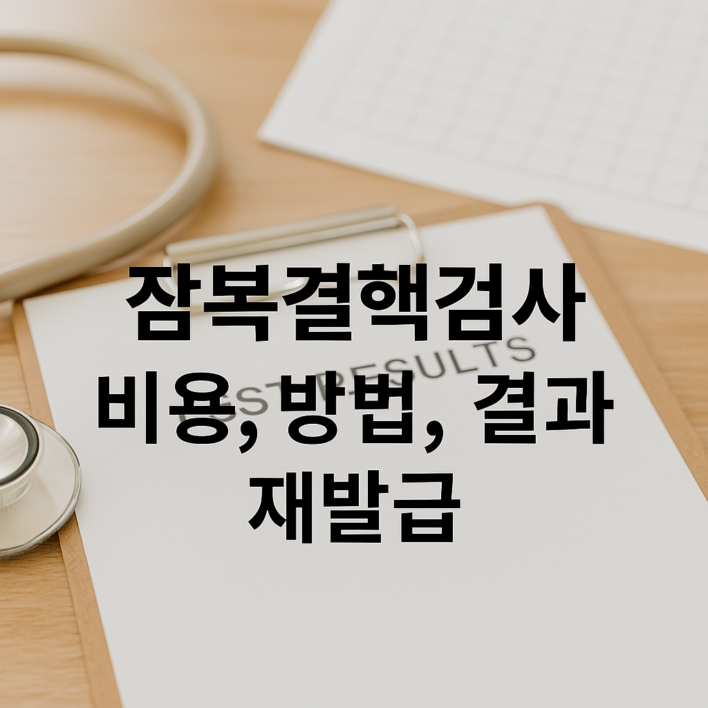 잠복결핵검사 비용 방법 결과 재발급feat 인터넷 발급 가능여부
