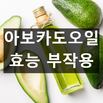 아보카틴B 아보카도오일 아보카도유 효능 효과 부작용 복용법 특징