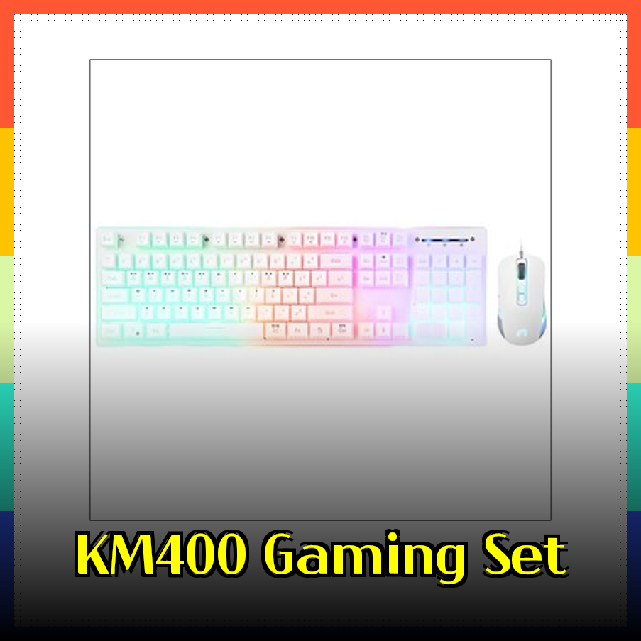 앱코 HACKER KM400 게이밍 키보드 마우스 세트 화이트: 가성비 끝판왕? 꼼꼼 리뷰!