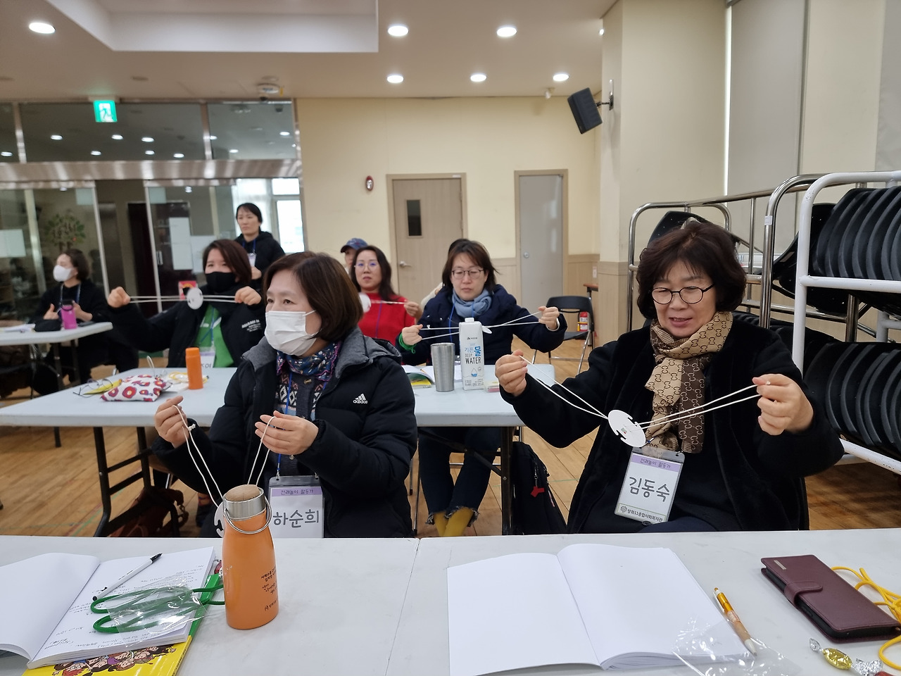 동네친구들 전래놀이 활동가 교육 4회기 쌩쌩이 공기놀이 가위바위보 긴줄넘기 8자놀이 달팽이놀이 떡장수 놀이