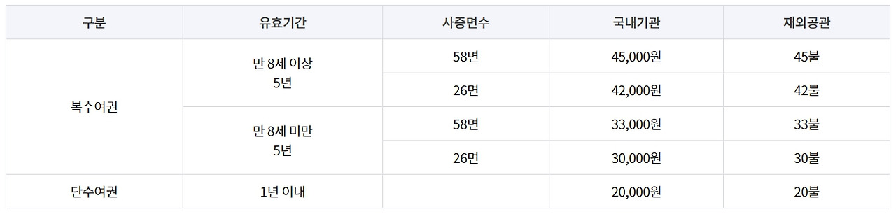 미성년자 아이 여권 발급 방법 준비물 비용 신청서 작성 방법 소요 기간