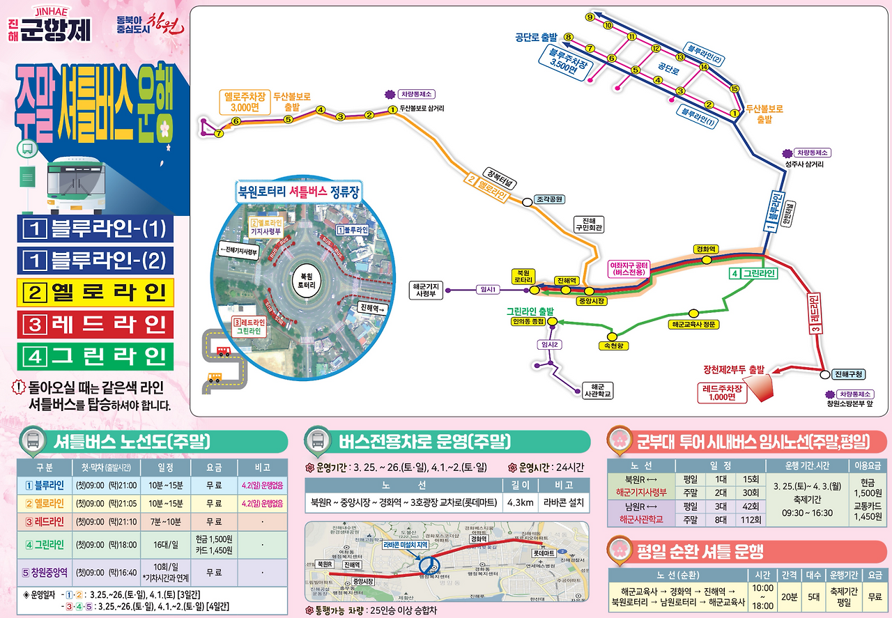 2023 진해군항제 일정 주요행사 안내 주차장 셔틀버스 정보