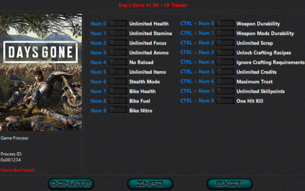 [Trainer] DAYS GONE TRAINER, 데이즈곤 트레이너