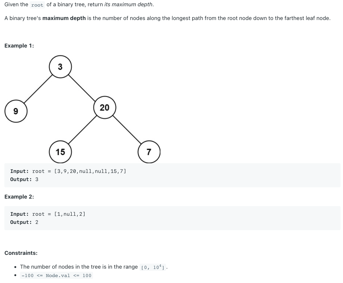 [leetcode] 104. Maximum Depth of Binary Tree Python :: 흥미로운 IT