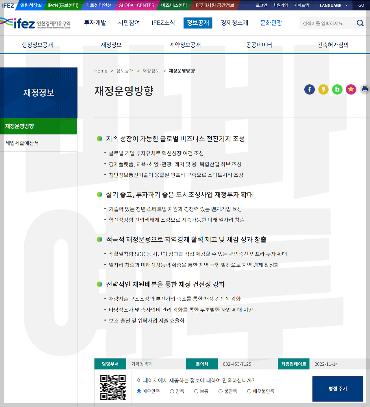 IFEZ 재정운영방향 v2022.11.14