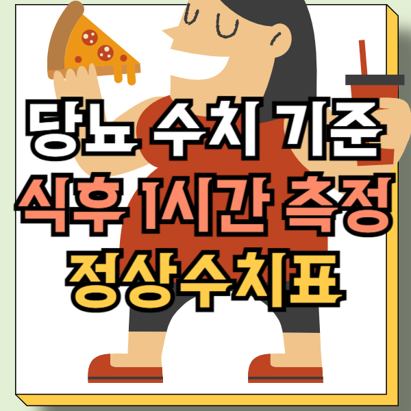 당뇨수치 기준 식후 1시간 기준 당뇨 수치측정기 당뇨정상수치표 총정리