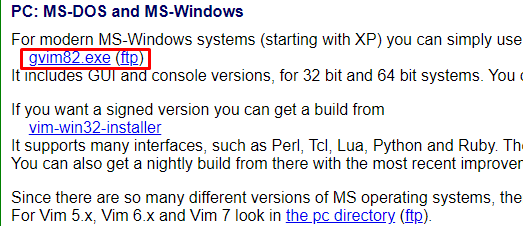[vim] 윈도우 PC에 vim 설치하기 by bskyvision.com