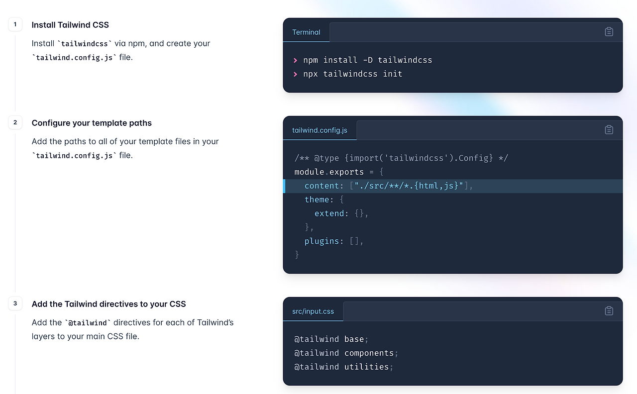 [이슈 해결] cdn.tailwindcss.com should not be used in production.