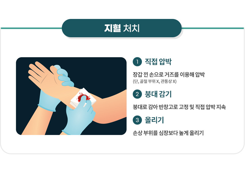 생활안전정보 및 응급조치법화상 코피 지혈 벌쏘임 뱀물림 기도폐쇄 심폐소생술 등