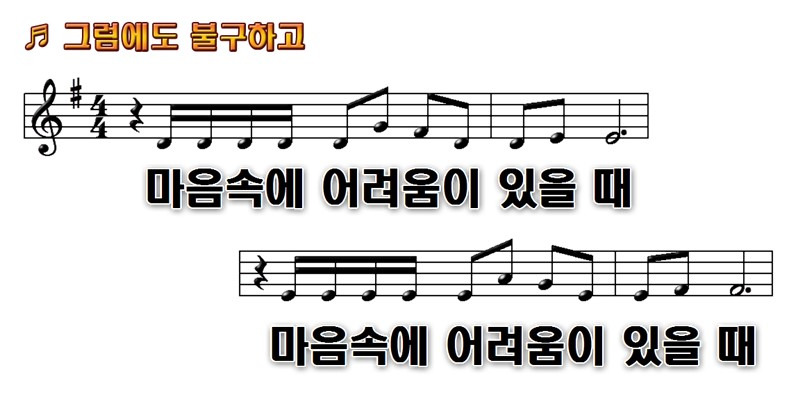 그럼에도 불구하고 가사 가사해설 관련성경구절악보efga코드 무배경ppt 찬양 듣기