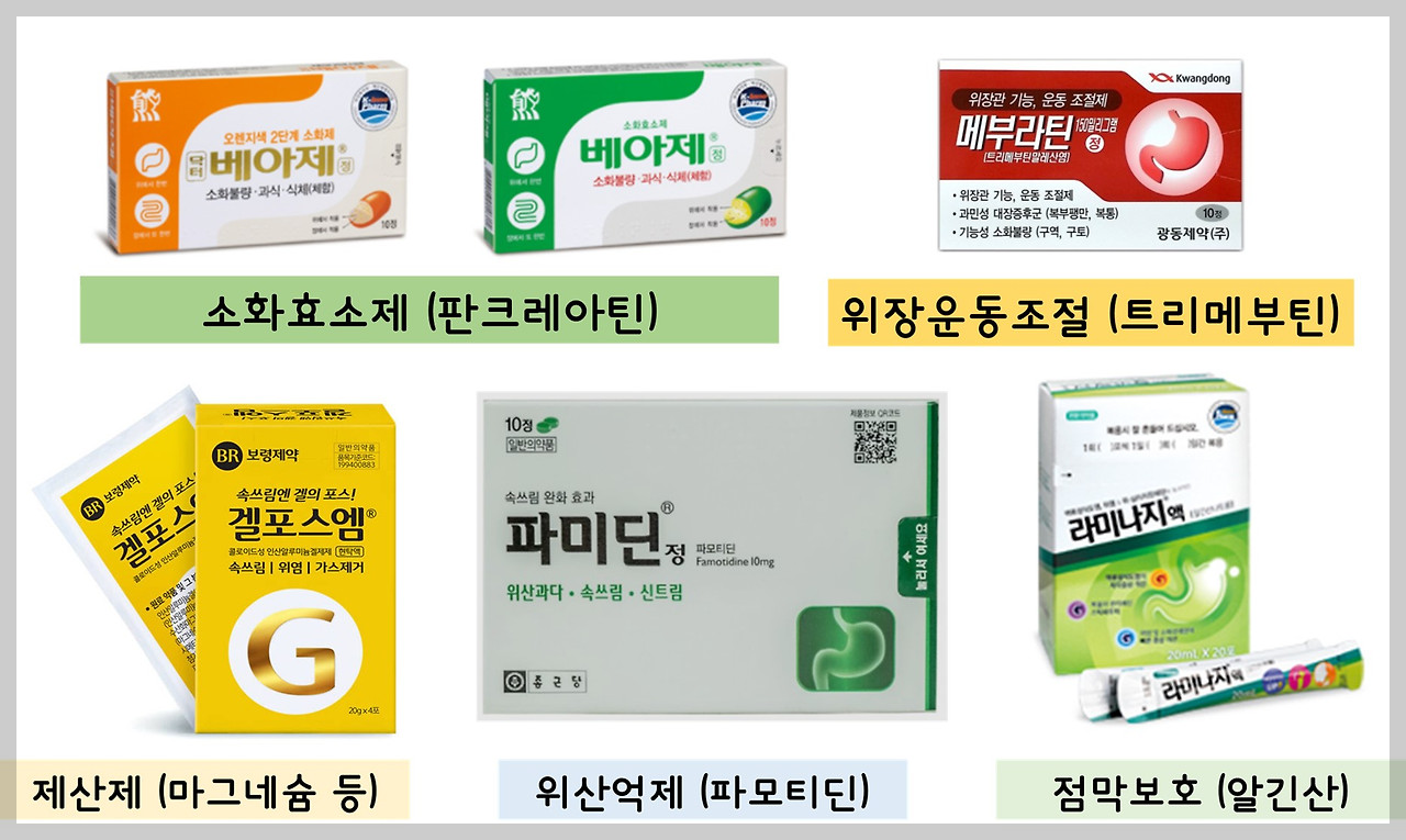 건강정보 소화제 종류 편의점 약국 소화제 비교 속 더부룩 할때 해결방법