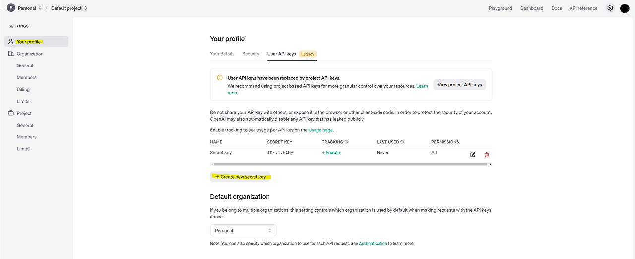 [Chat GPT] GPT API Key 발급 받기