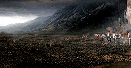 Arrival of the Rohirrim at Minas Tirith