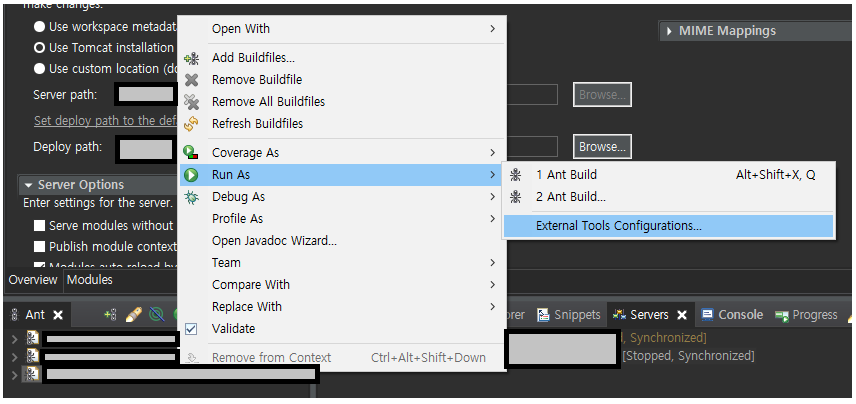 Java, Ant | An internal error occurred during: "Launching (프로젝트 이름) build.xml".java.lang ...