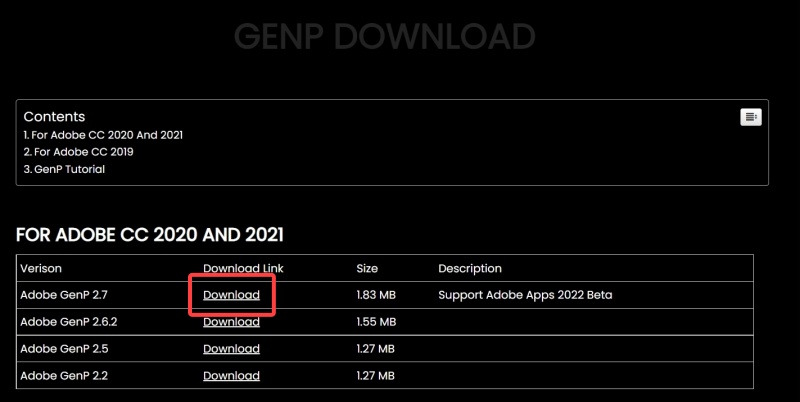 GenP 2.7을 이용한 어도비 제품 인증 방법