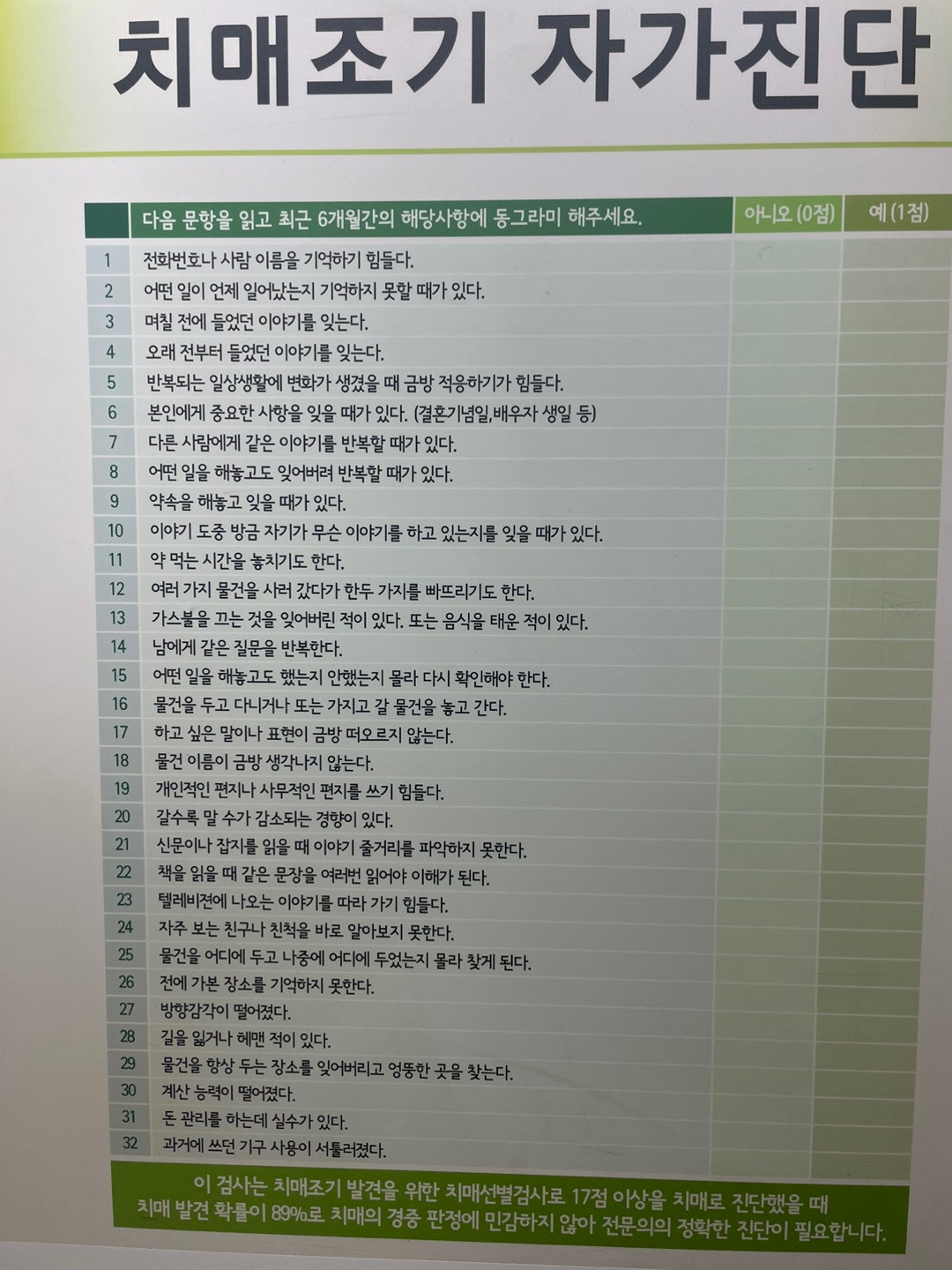 치매 자가진단 및 예방 방법 건망증과 치매 차이 Mepark