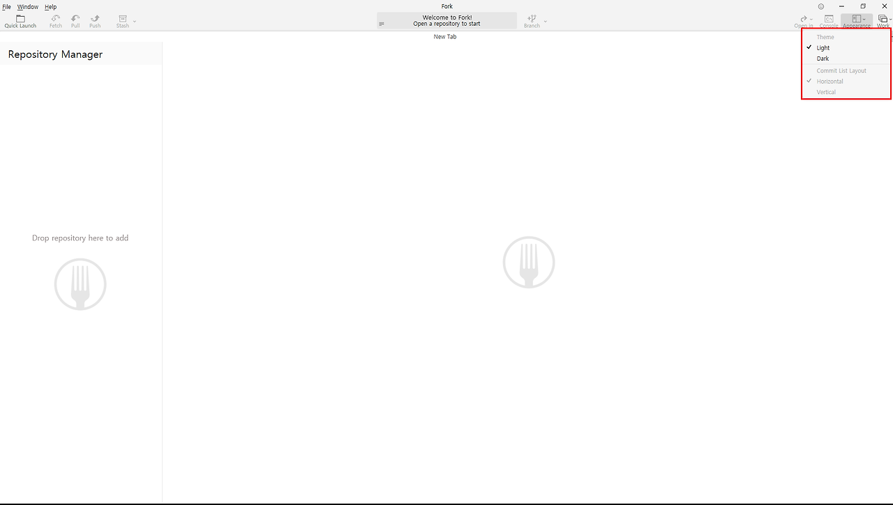 Git fork 클라이언트 사용하기
