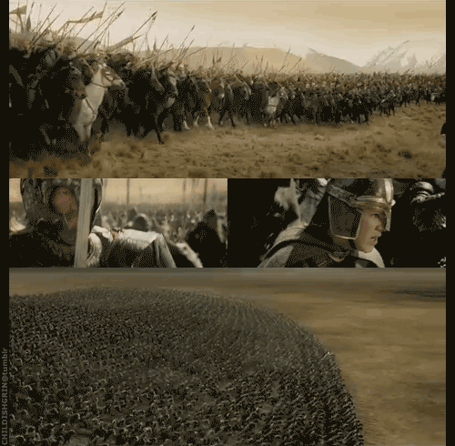 The charge of the Rohirrim was successful and put the armies of Mordor ...