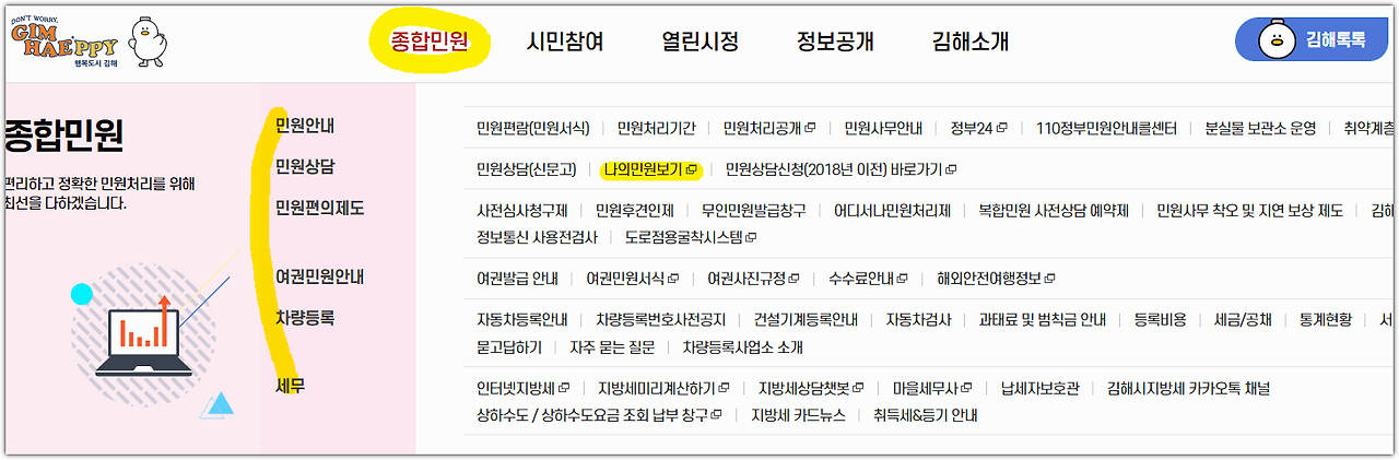 김해시청 홈페이지(www.gimhae.go.kr) 바로가기