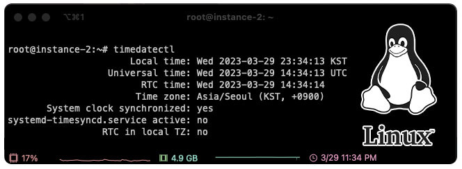 리눅스 서버 시간 확인 및 설정 방법 (linux timedatectl 명령어)