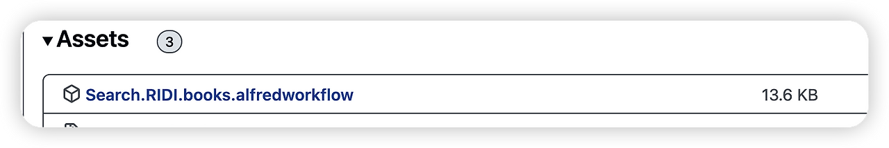 Alfred workflow 추가 - Ridibooks 검색