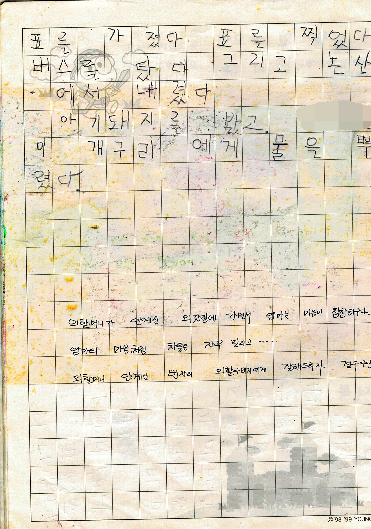 티스도리닷컴 초딩일기 2000년 8월 5일 제목 논산가기