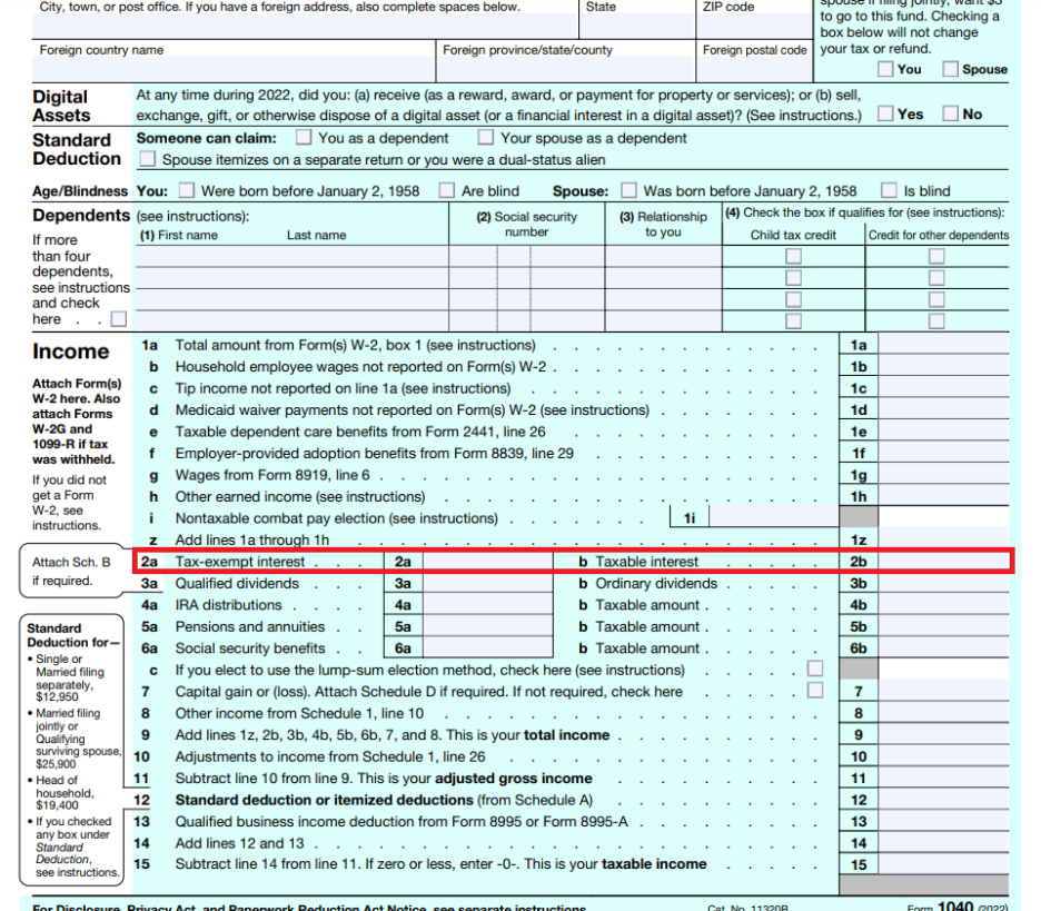 [미국세법/미국연방세법] 개인 Interest income(이자 수익)에 대한 세금 인식