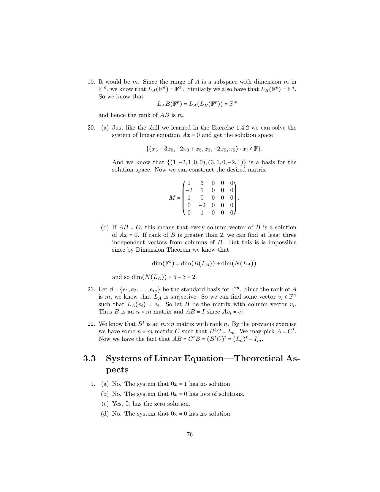 Solutions to Linear Algebra, Stephen H. Friedberg, Fourth Edition ...
