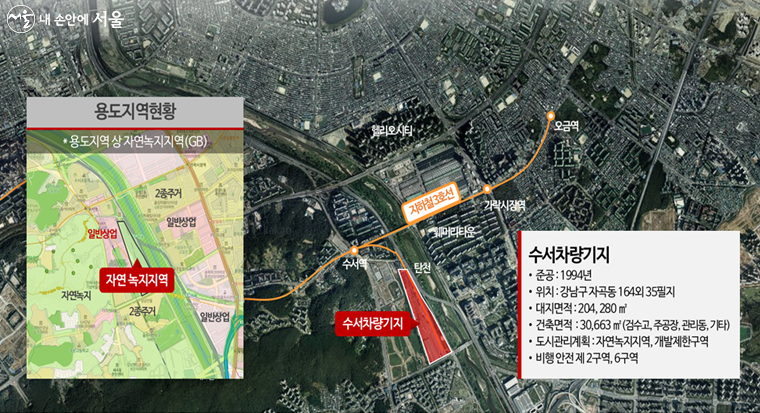 수서차량기지 개발 추진첨단산업 복합도시 만든다
