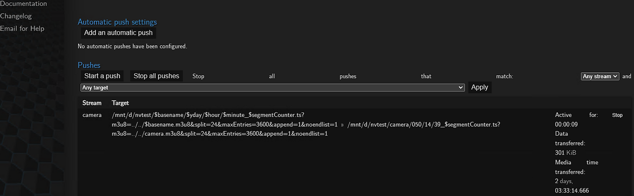 6. MistServer DVR 스트림 녹화 설정: Time-Shift 재생