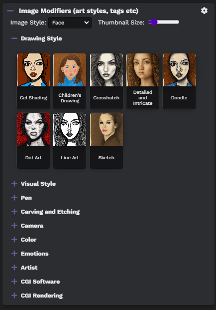 Easy Diffusion 메뉴