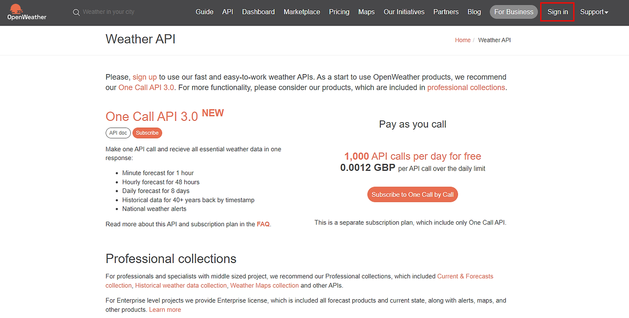 [API] 인증 활용하기, OpenWeatherMap API