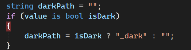 [C#] if( value is bool name) :: 기억상기용