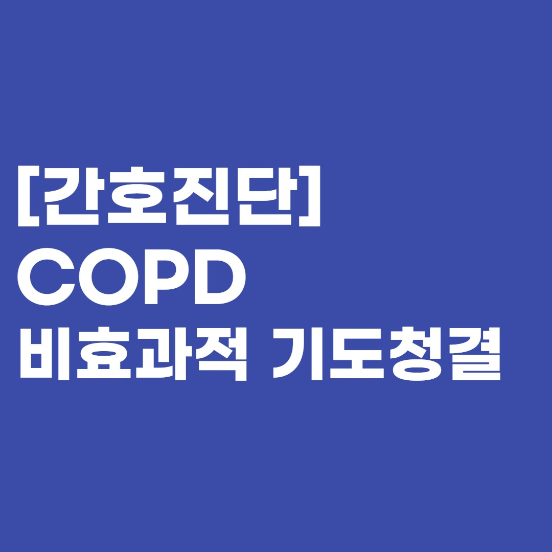 간호진단 과도한 기관지 분비물과 관련된 비효과적 기도청결 간호목표 및 계획 포함