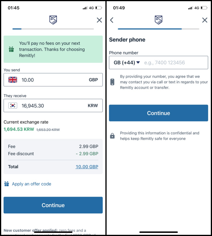Remitly(레미틀리) 해외에서 한국계좌로 송금하는 방법