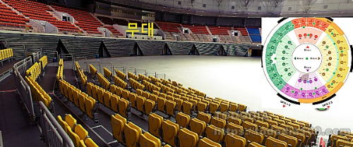 KSPO DOME (올림픽 체조 경기장) 좌석수와 좌석 시야 보기
