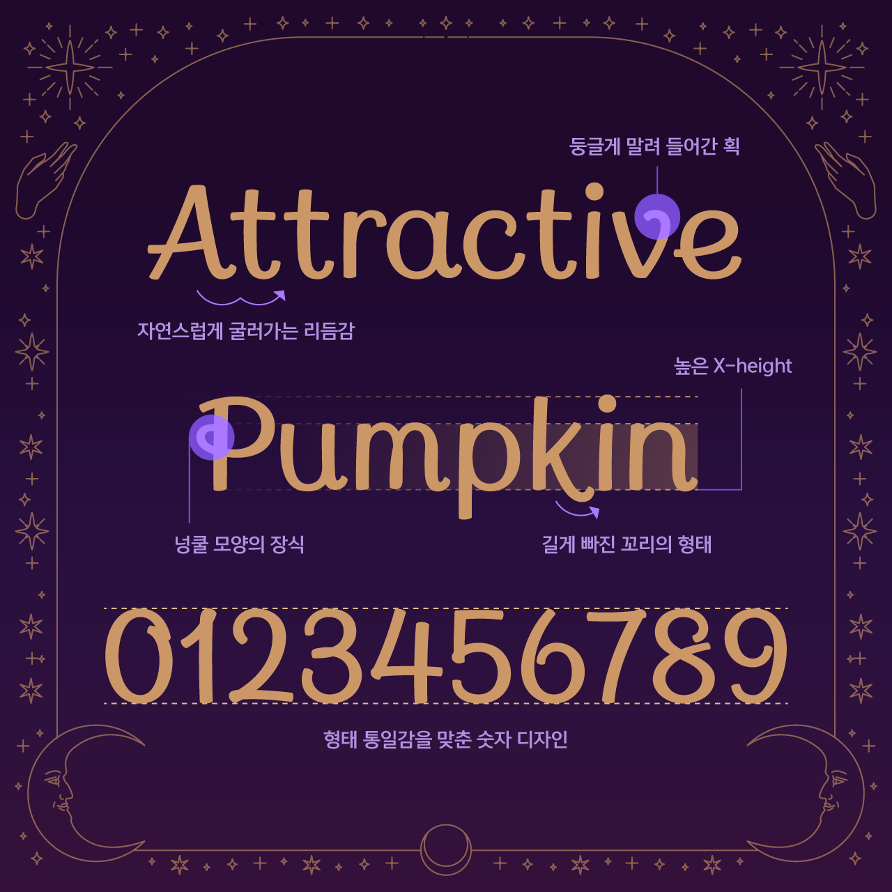 신비로운 동화 같은 라틴 손글씨 폰트 「pumpkin」 출시 And 윤멤버십 톡톡 업데이트