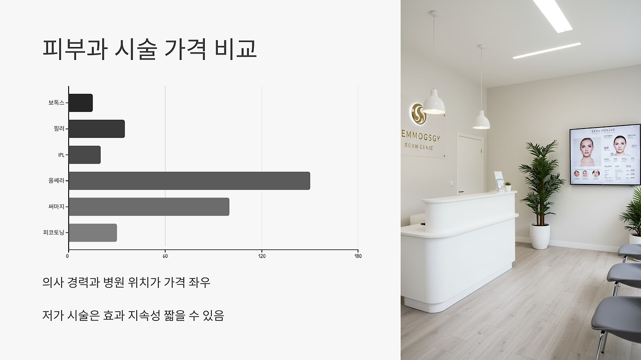🌿 피부과 시술 종류 및 가격 비교 총정리