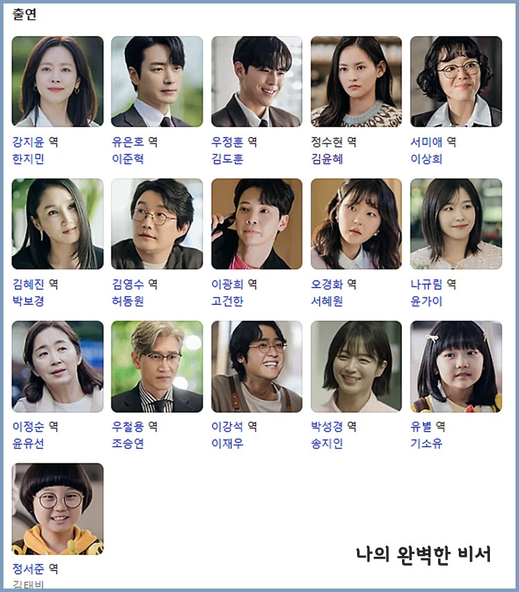 나의 완벽한 비서 출연진 줄거리 등장인물 Ott정보
