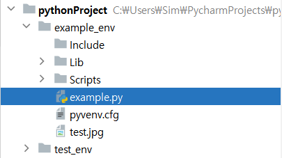 [python] 파이참 venv 가상환경 만들고 간단한 예제 코드 실행하기 (window 10) by bskyvision.com