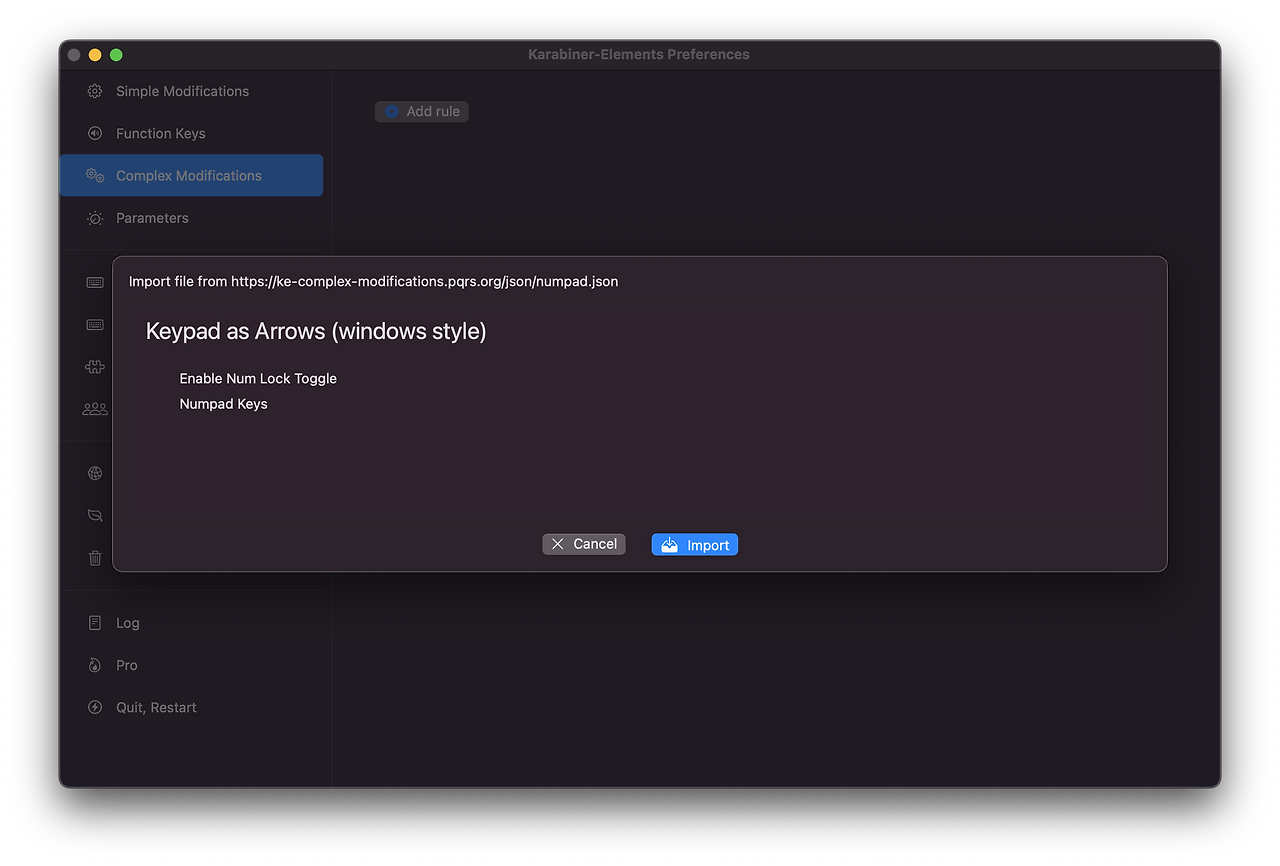키크론(Keychron) Q0 VIA 설정/세팅, 맥(Mac OS)에서 넘락(Numlock) 기능 켜기