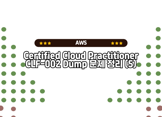 [AWS] Certified Cloud Practitioner CLF-C02 Dump 문제 정리 (5)﻿