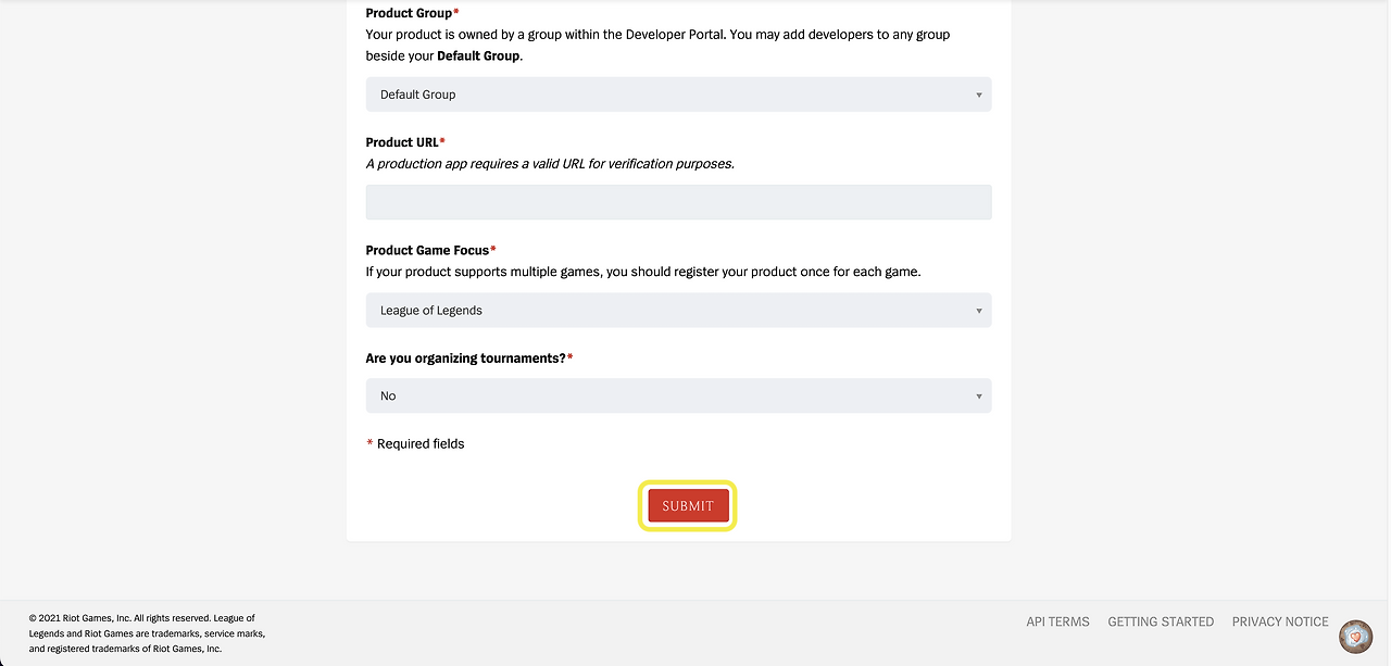 [RIOT API] 라이엇 API 사용하는법 1. Production API Key 발급 받기 / 라이엇 계정으로 로그인(RSO ...