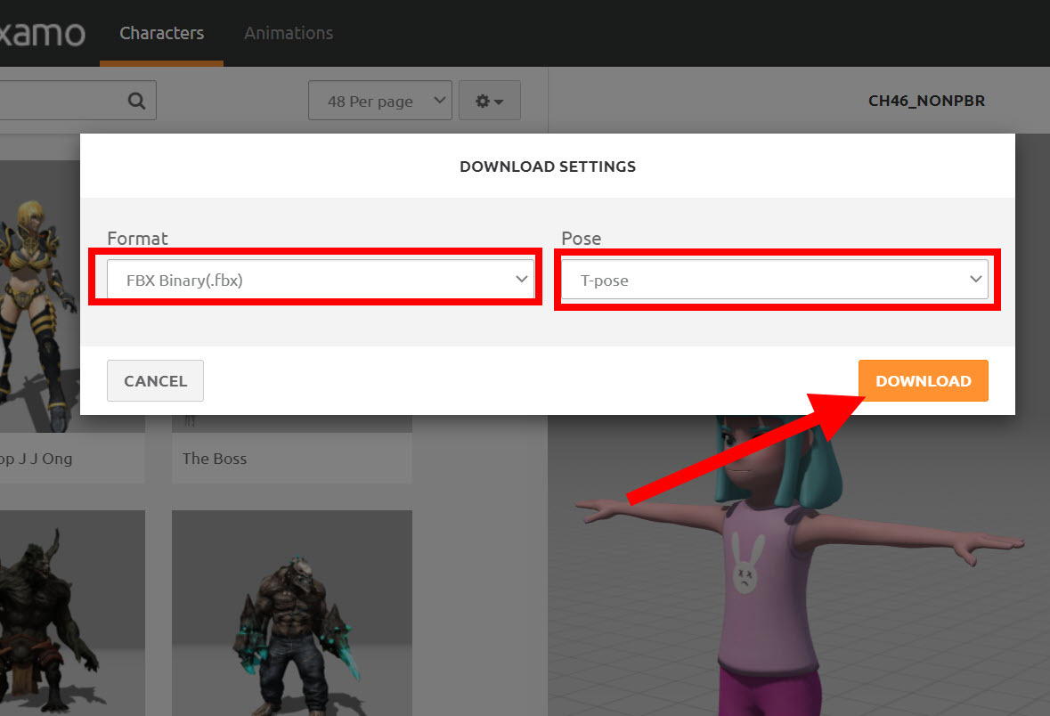 유니티에서 3D 캐릭터 모델의 휴머노이드 아바타 생성하기(Humanoid Avatar)