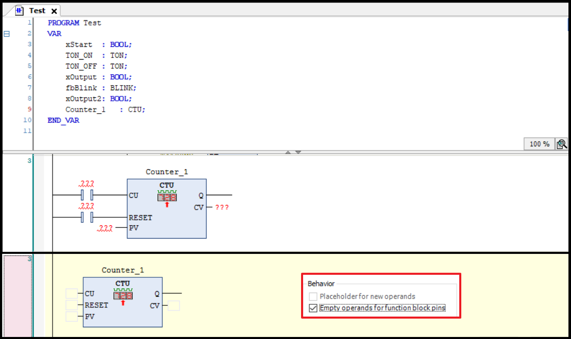 Codesys 편리한 기본 설정 (1) - 옵션 설정 (Ladder, FB Option)